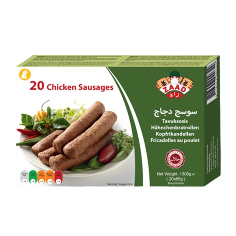 Zaad Chicken Sausages - Salam Halal Butchers